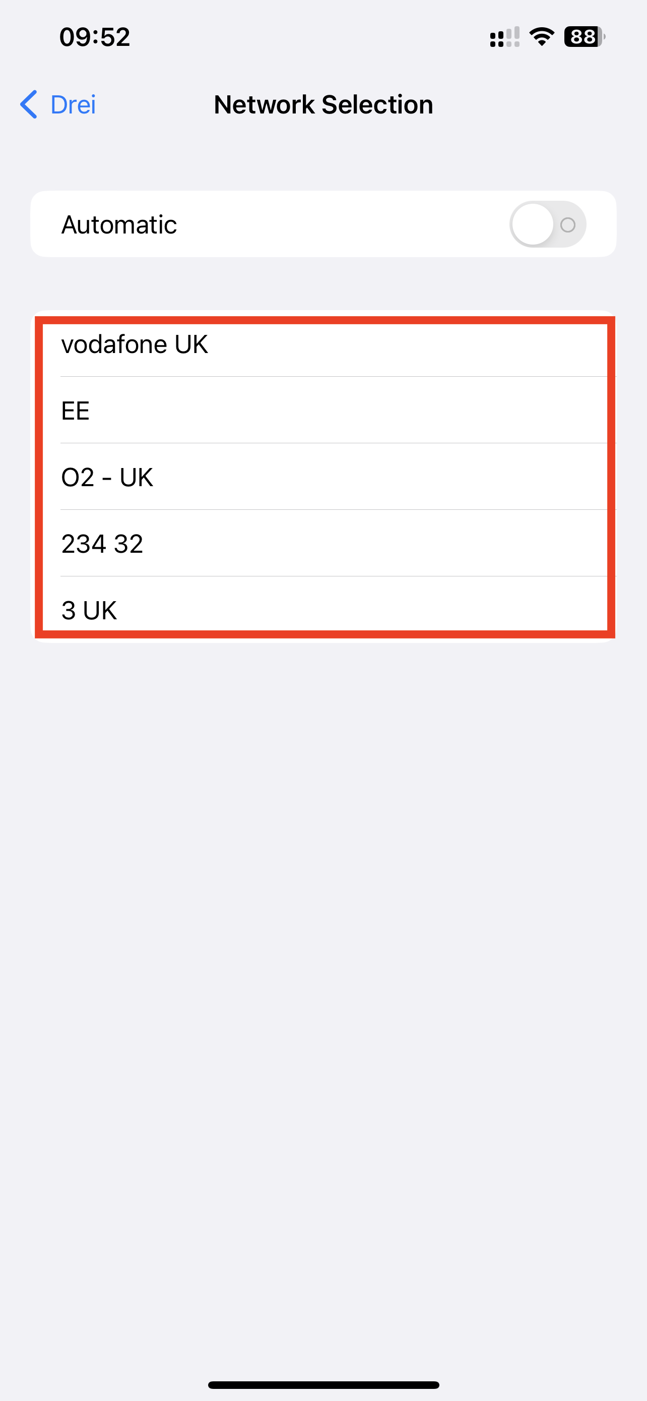 Manual Network Selection On IOS Devices Tripsim By SYD Help