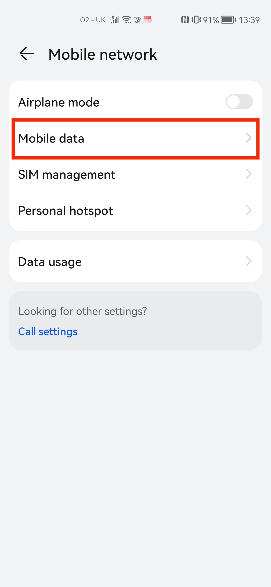 Turning Data Roaming on / off on Huawei Devices – tripsim by SYD | Help